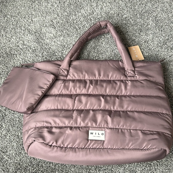 Wilo The Label | Bags | Wilo The Label Panel Quilted Tote Bag Dusk Pink ...